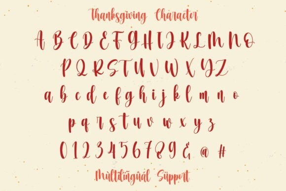 Thanksgiving Font - Free Font