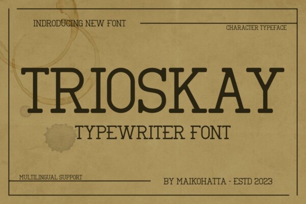 Trioskay Font - Free Font