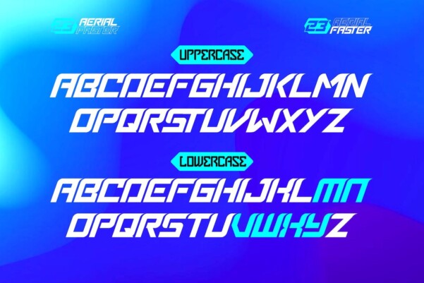 Aerial Faster Font - Free Font