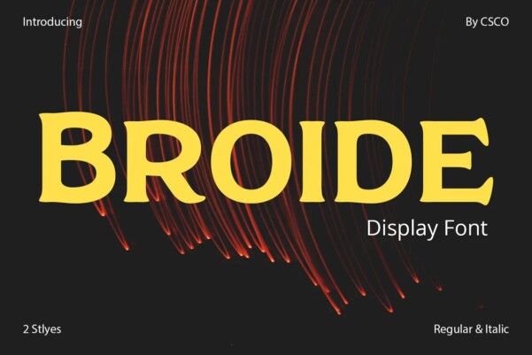 Broide Font - Free Font