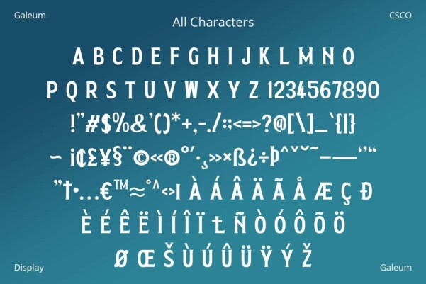 Galeum Font - Free Font