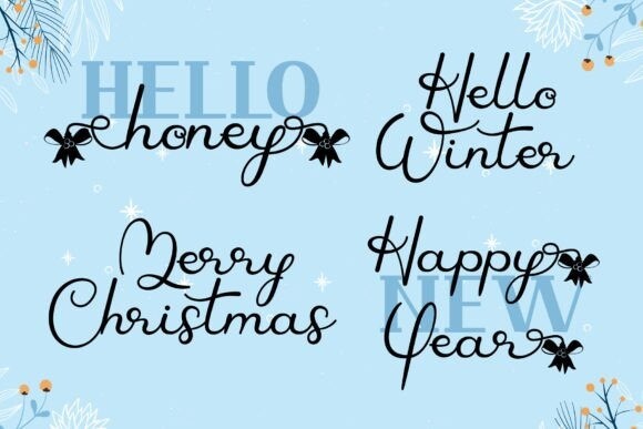 Hello Winter Duo Font - Free Font