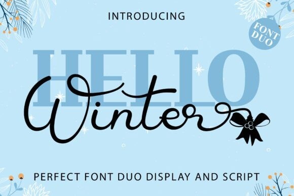 Hello Winter Duo Font - Free Font