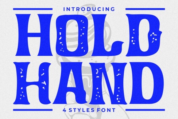 Hold Hand Font - Free Font