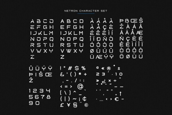 Netron Font - Free Font