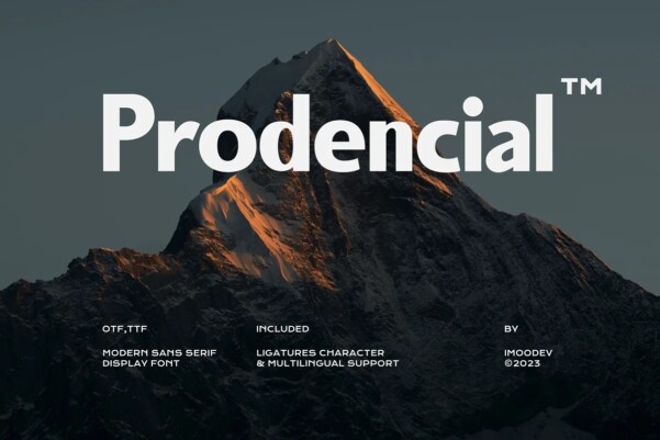 Prodencial Font - Free Font