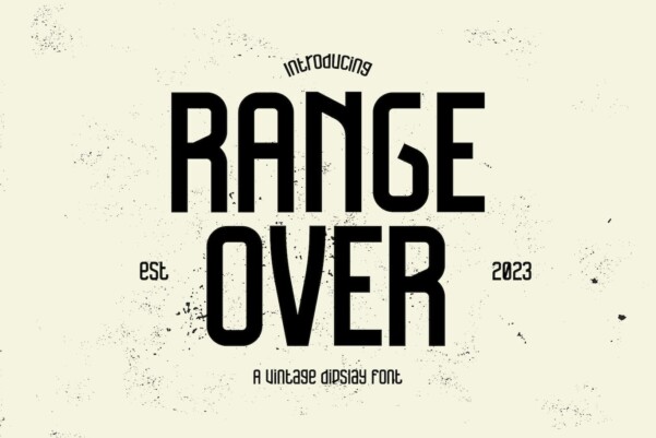 Range Over Font - Free Font