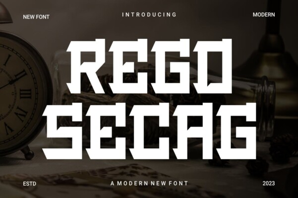 Rego Secag Font - Free Font