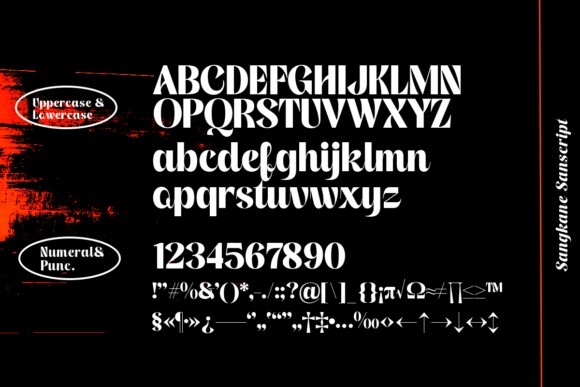 Sangkane Sanscript Font - Free Font