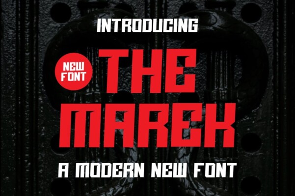 The Marek Font - Free Font