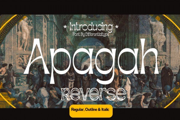 Apagah Reverse Font - Free Font