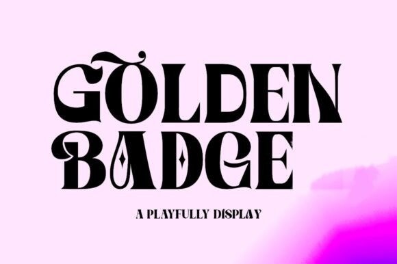 Golden Badge Font - Free Font