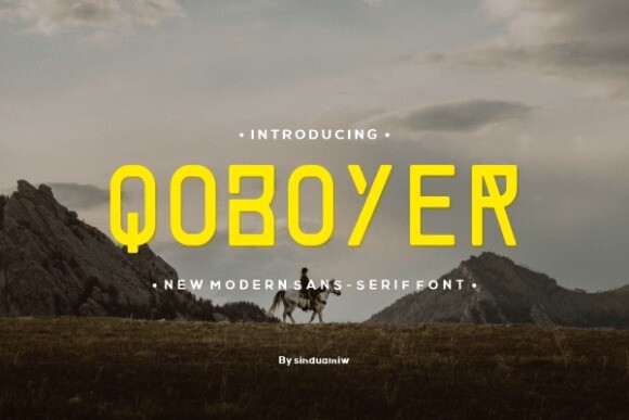 Qoboyer Font - Free Font