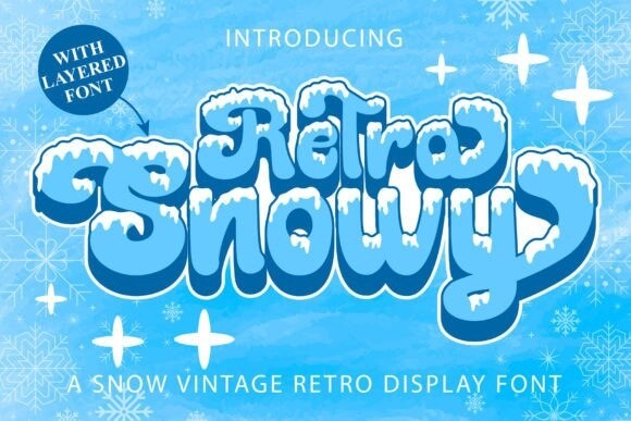 Retro Snowy Font - Free Font