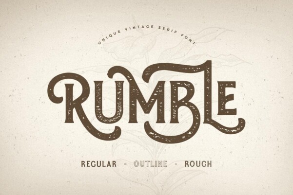 Rumble Vintage Font - Free Font