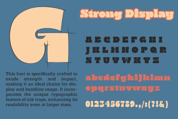 Strong Display Font - Free Font