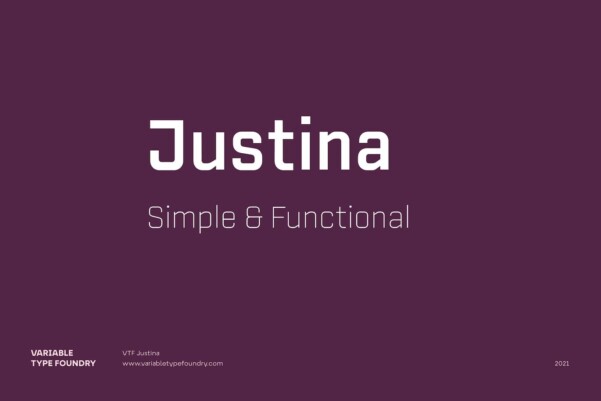 VTF Justina Font - Free Font