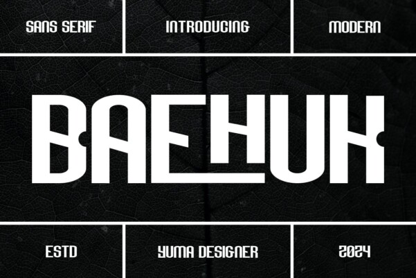 Baehuk Font - Free Font