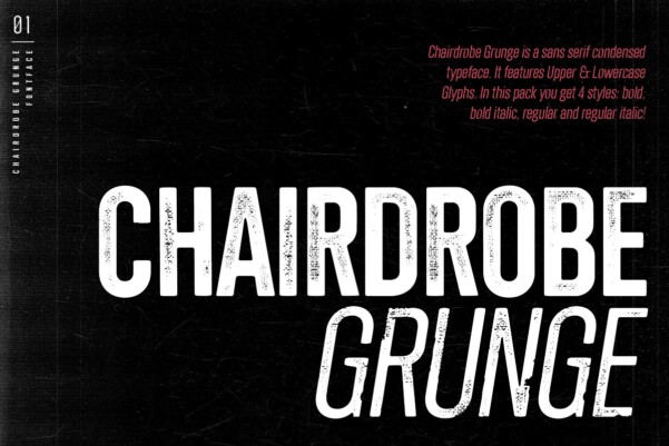 Chairdrobe Grunge Font - Free Font