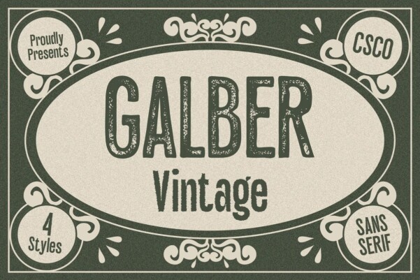 Galber Vintage Font - Free Font
