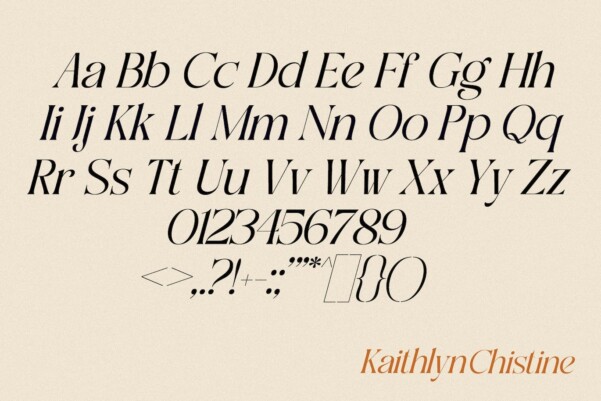 Kaithlyn Chistine Font - Free Font
