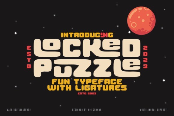 Locked Puzzle Font - Free Font