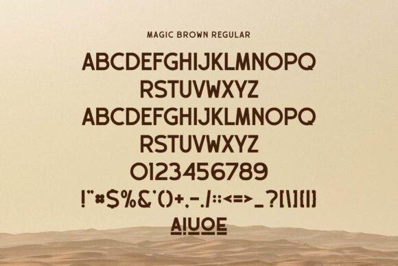Magic Brown Sans Font - Free Font