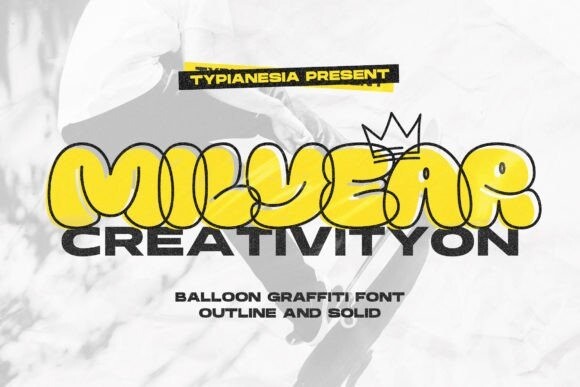 Milyear Solid Font - Free Font