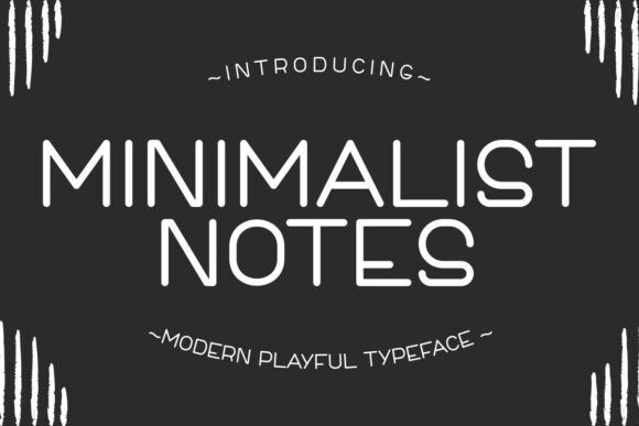 Minimalist Notes Font - Free Font