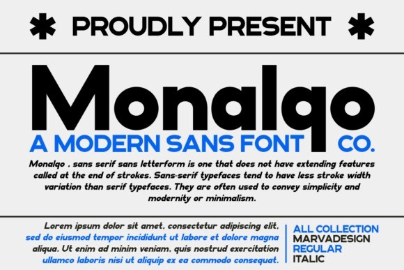 Monalqo Font Family - Free Font