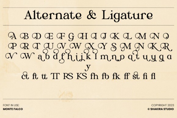 Monte Falco Font - Free Font