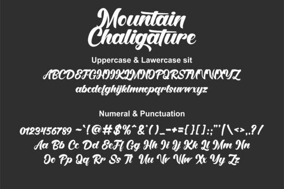 Mountain Chaligature Font - Free Font
