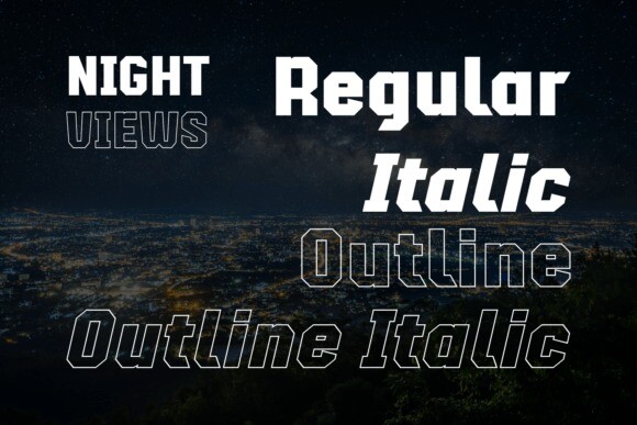 Night Views Font - Free Font