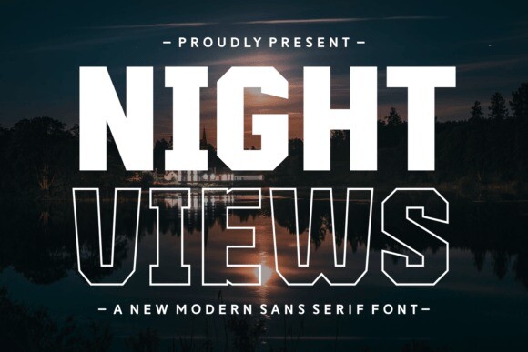Night Views Font - Free Font