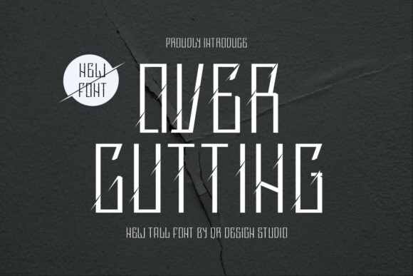 Over Cutting Font - Free Font
