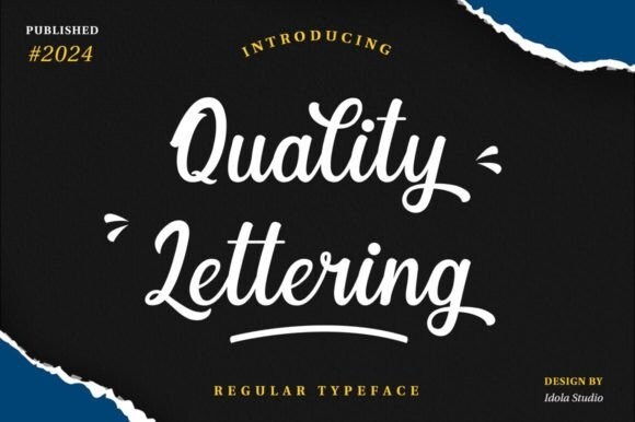 Quality Lettering Font - Free Font