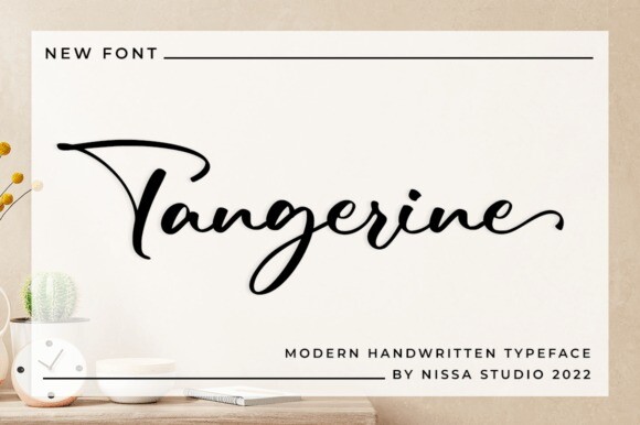 Tangerine Script Font - Free Font