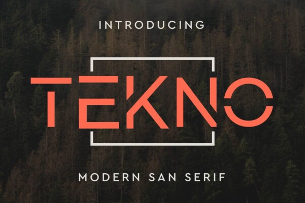 Tekno Font - Free Font