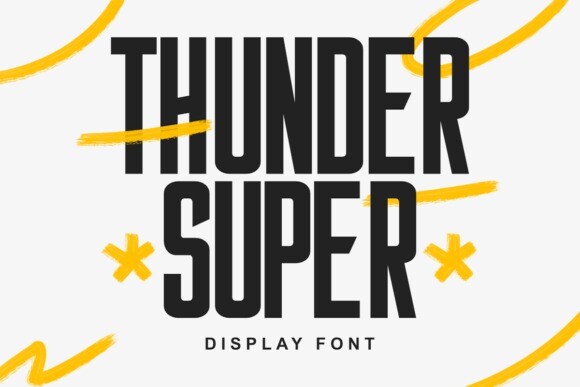 Thunder Super Font - Free Font