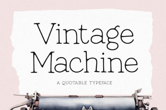 Vintage Machine Font - Free Font
