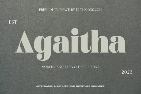 Agaitha Font - Free Font