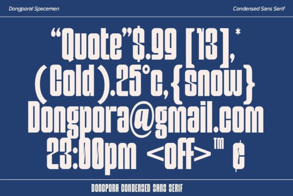 Dongpora Font - Free Font