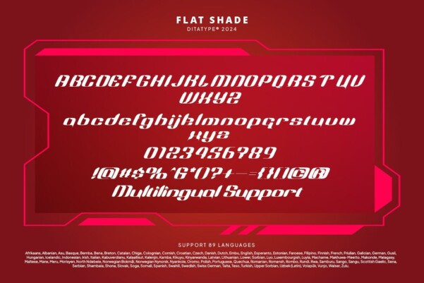 Flat Shade Font - Free Font