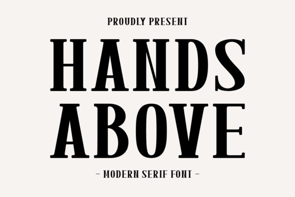 Hands Above Font - Free Font