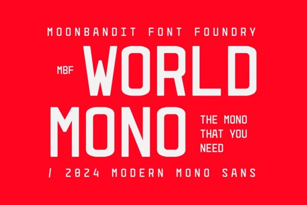 MBF World Mono Font - Free Font