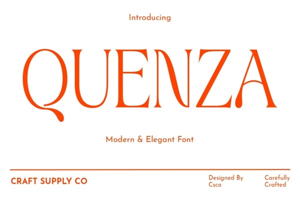 Quenza Font - Free Font