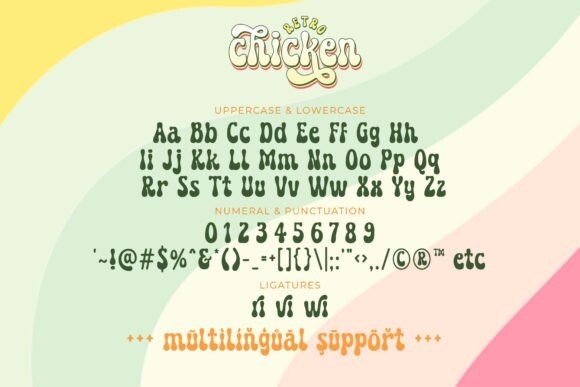 Retro Chicken Font - Free Font