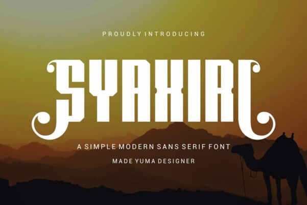 Syaxiri Font - Free Font