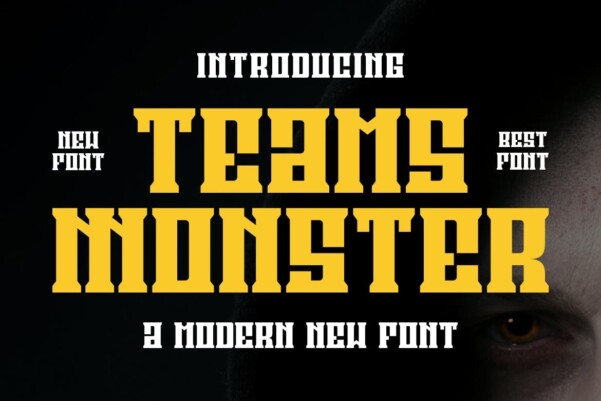 Teams Monster Font - Free Font