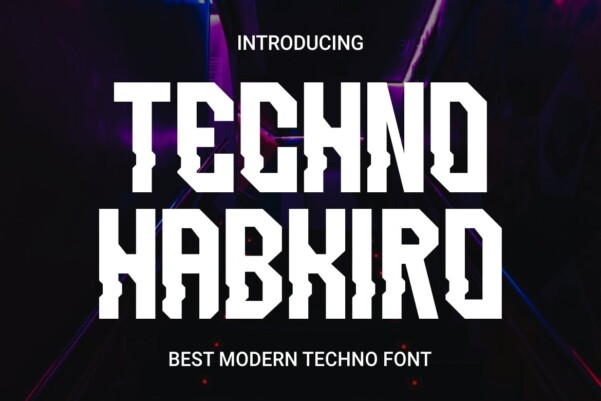 Techno Habkiro Font - Free Font